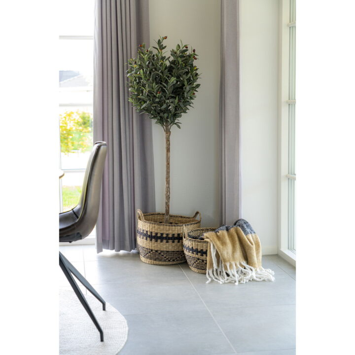 Sintra ruuduline tekk, must/valge/pruun, 130×170 cm - Homewell