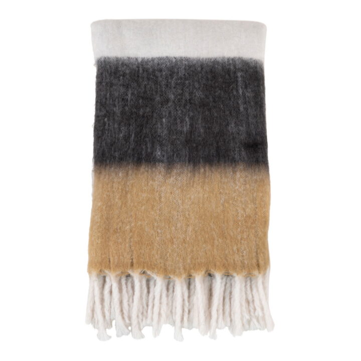 Sintra ruuduline tekk, must/valge/pruun, 130×170 cm - Homewell